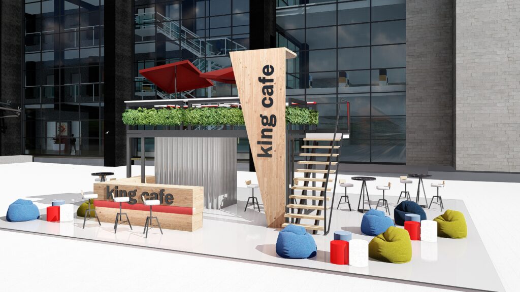 The Double-deck exhibition booth design became the focus of the ...